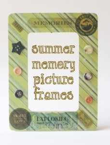 Summer Memory Picture Frame Craft for Kids