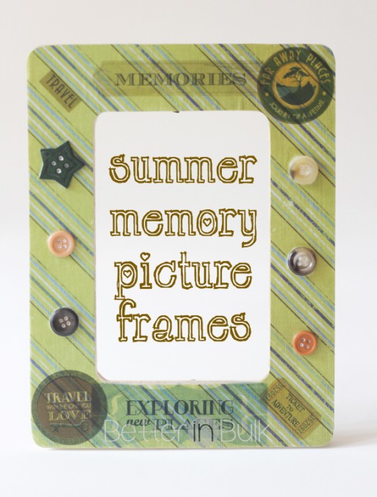 Summer Memory Picture Frame Craft for Kids