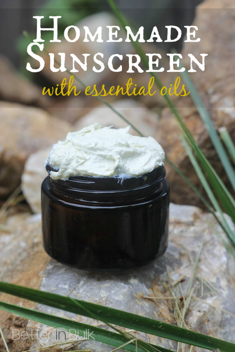 Homemade Non-Toxic Sunscreen With Essential Oils
