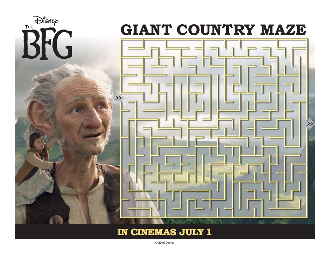 The BFG Coloring Pages and Activity Sheets #TheBFG