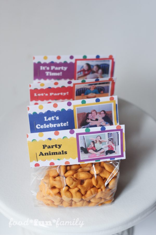 Party Snack Bag Toppers